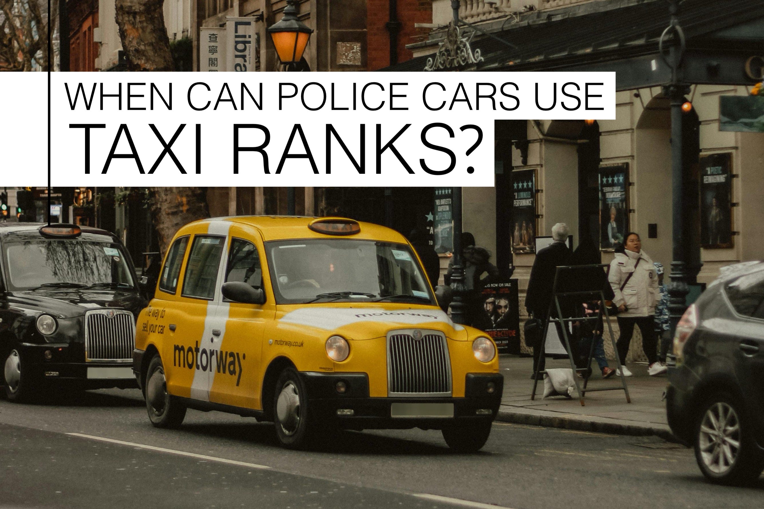 When can police cars and other emergency services use and park on taxi ...