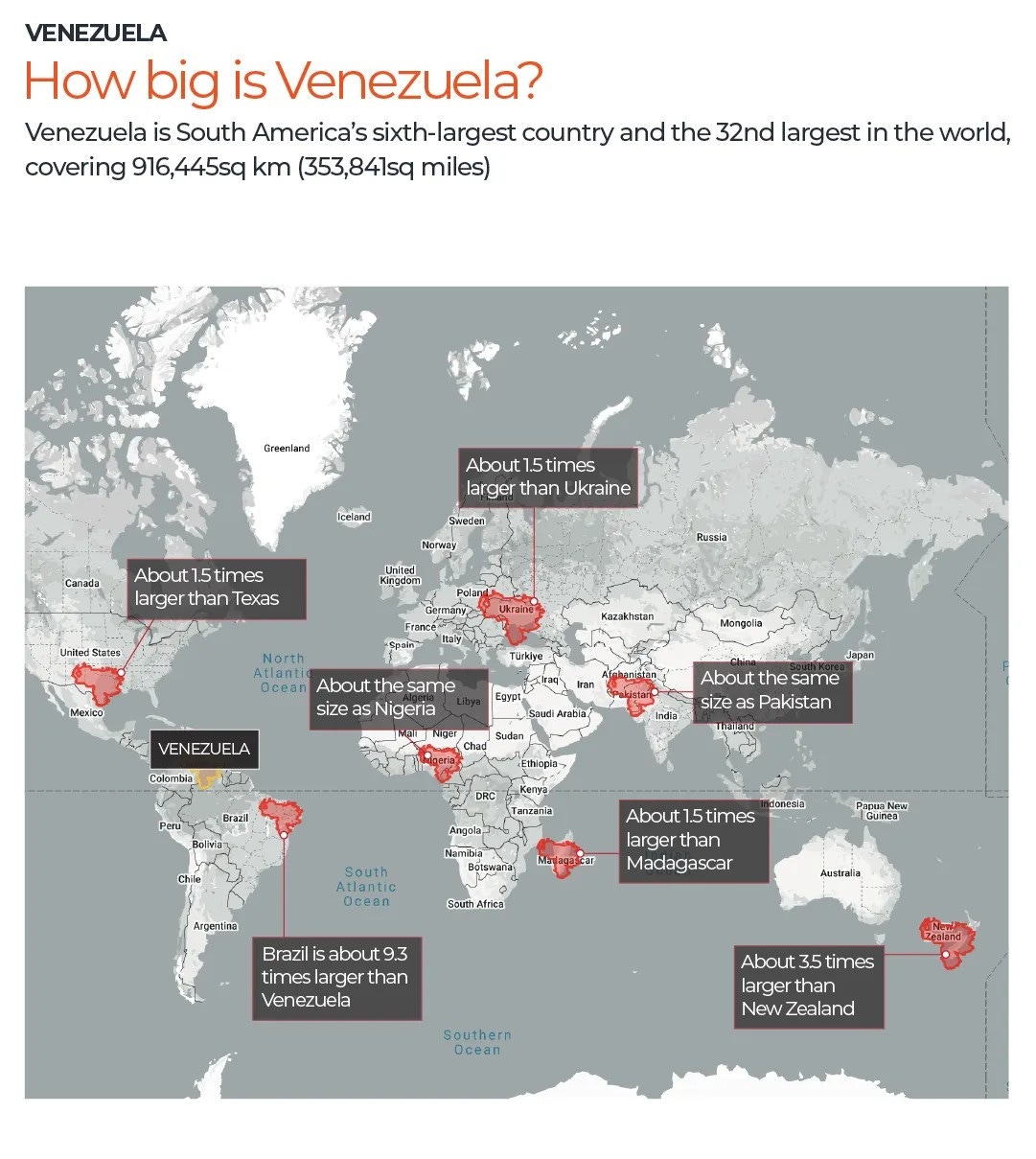 Venezuela explained in maps and charts - by Adrian Macovei