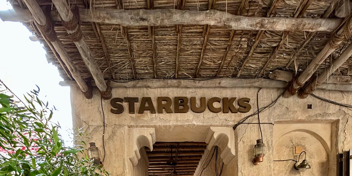 The Most Unique Starbucks in Dubai: Al-Seef Heritage District ☕🏺