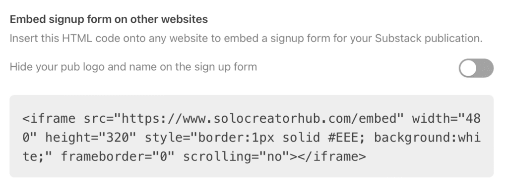 How to Embed a Substack Form On Your Website & Customize It!