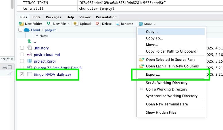 How to Import OHLCV Stock Market Data in Posit Cloud (Code Included)