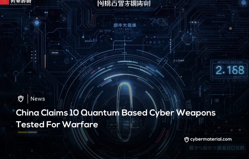 China Tests Quantum Cyber Weapons - CyberMaterial