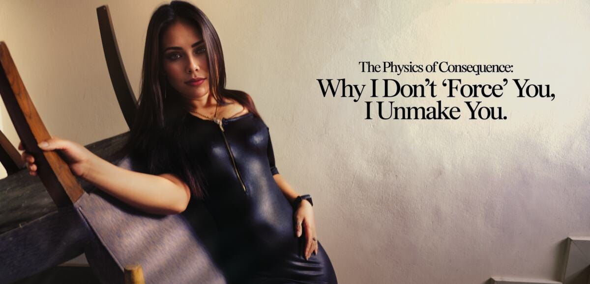 The Physics of Consequence: Why I Don't "Force" You, I Unmake You.