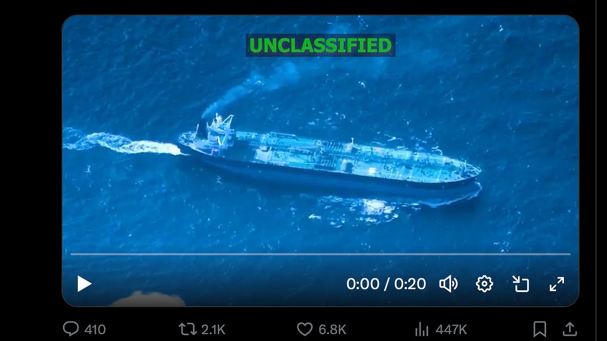 The U.S. Seizes 7th Sanctioned Oil Tanker Linked to Venezuela, Trump ...