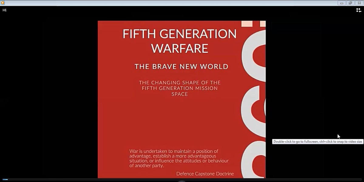 FIFTH GENERATION WARFARE AND ELECTRONIC ASSAULT WEAPONS DEPLOYMENTS ...