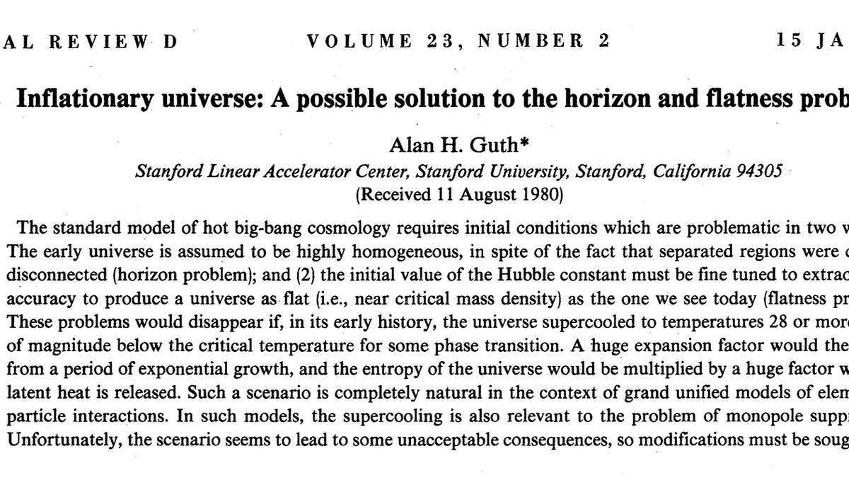 Cosmic Inflation - Scott Dodelson