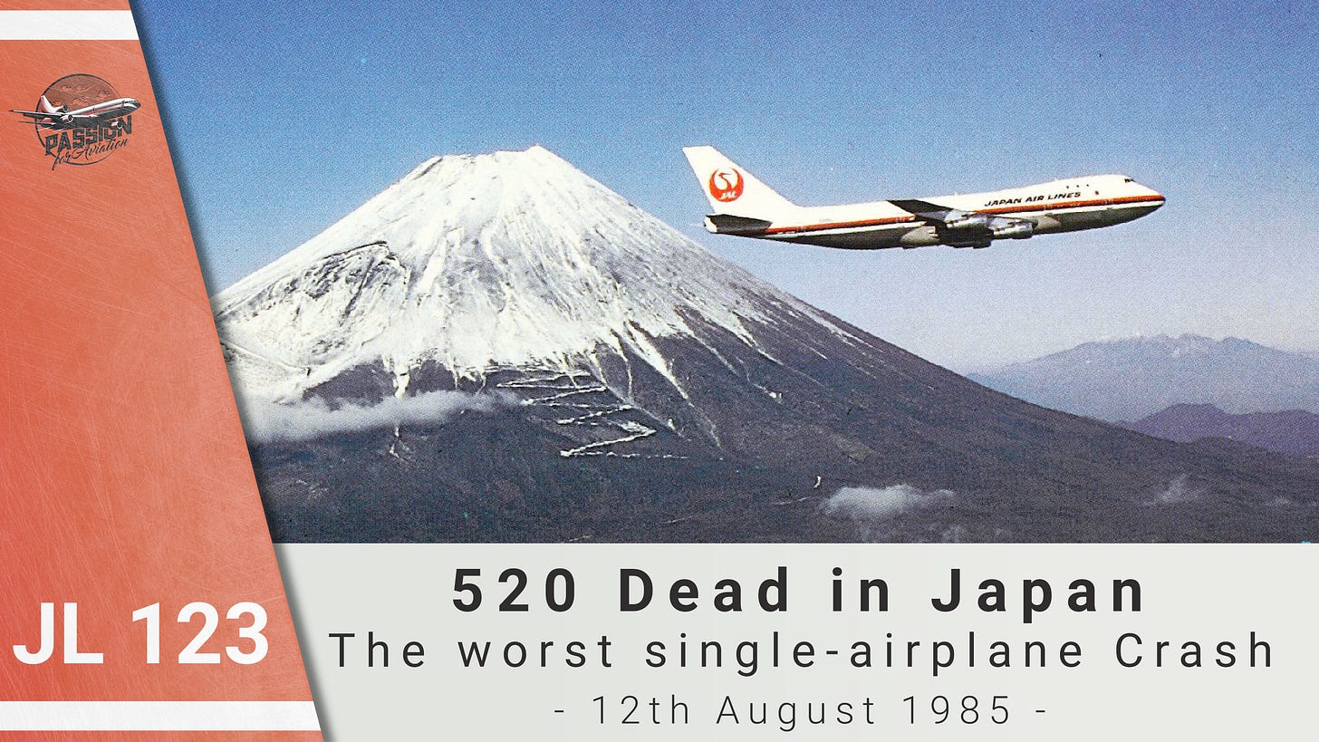 Japan Airlines Flight 123 – World’s Worst Single-Airplane Crash