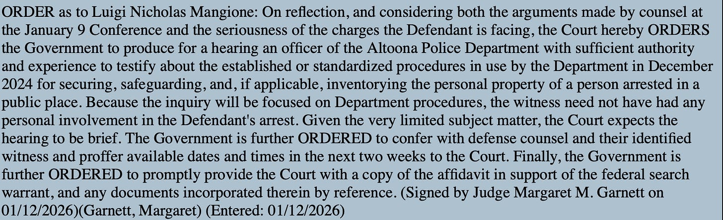 Breaking News From The Courts: Mangione; Maduro; Kelly; Powell; Noem ...