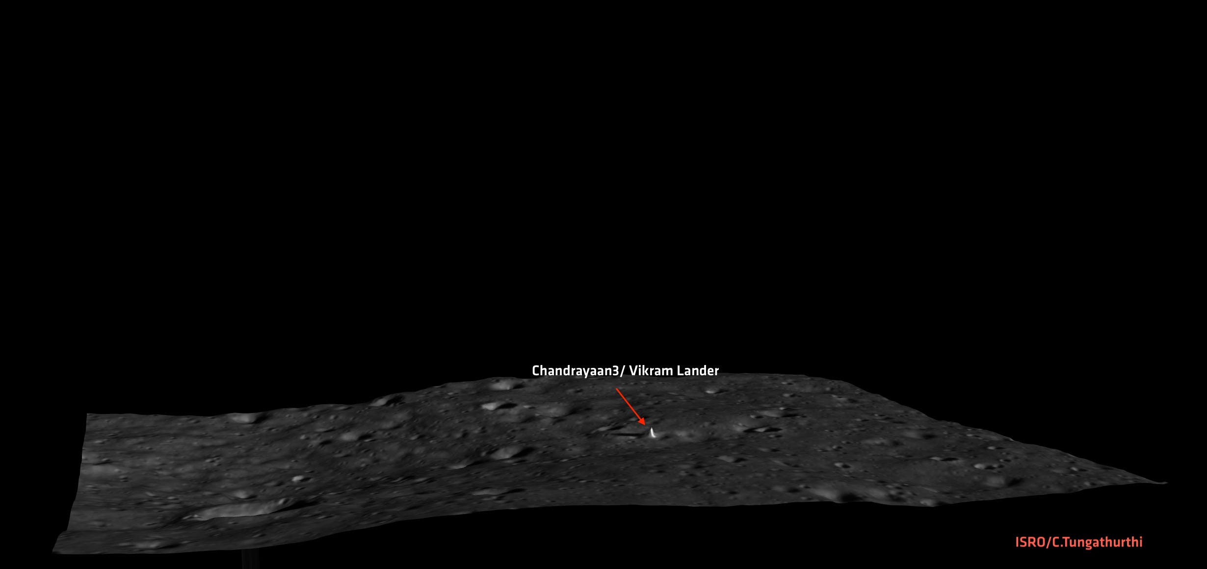 30cm Lunar Terrain Map from Chandrayaan-2 OHRC