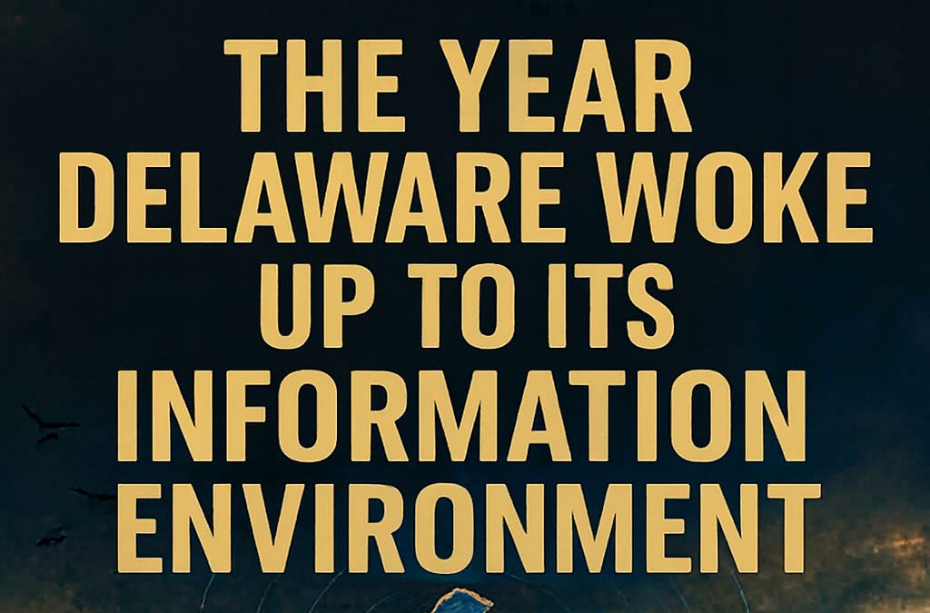 THE YEAR DELAWARE WOKE UP TO ITS INFORMATION ENVIRONMENT