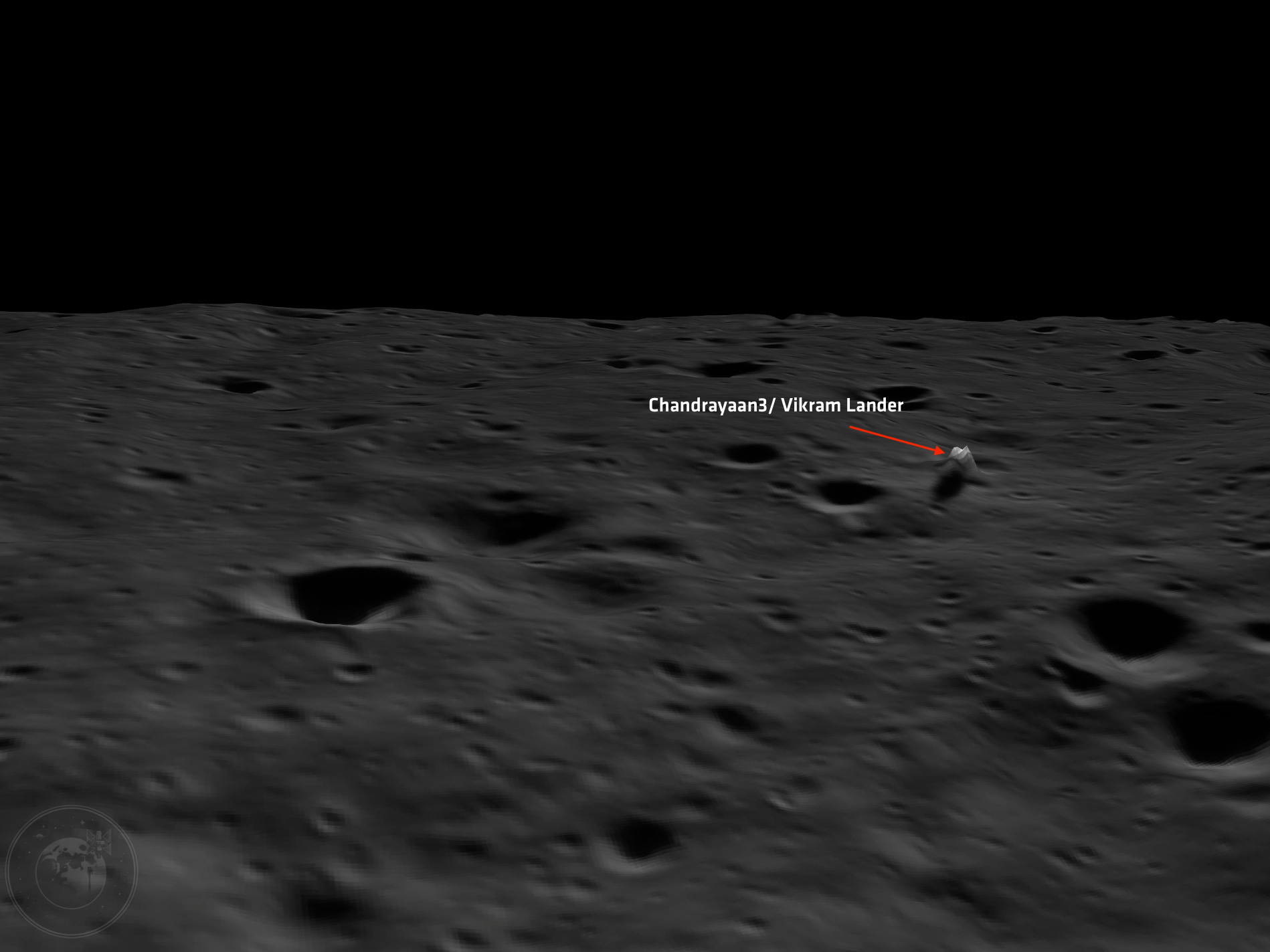 30cm Lunar Terrain Map from Chandrayaan-2 OHRC
