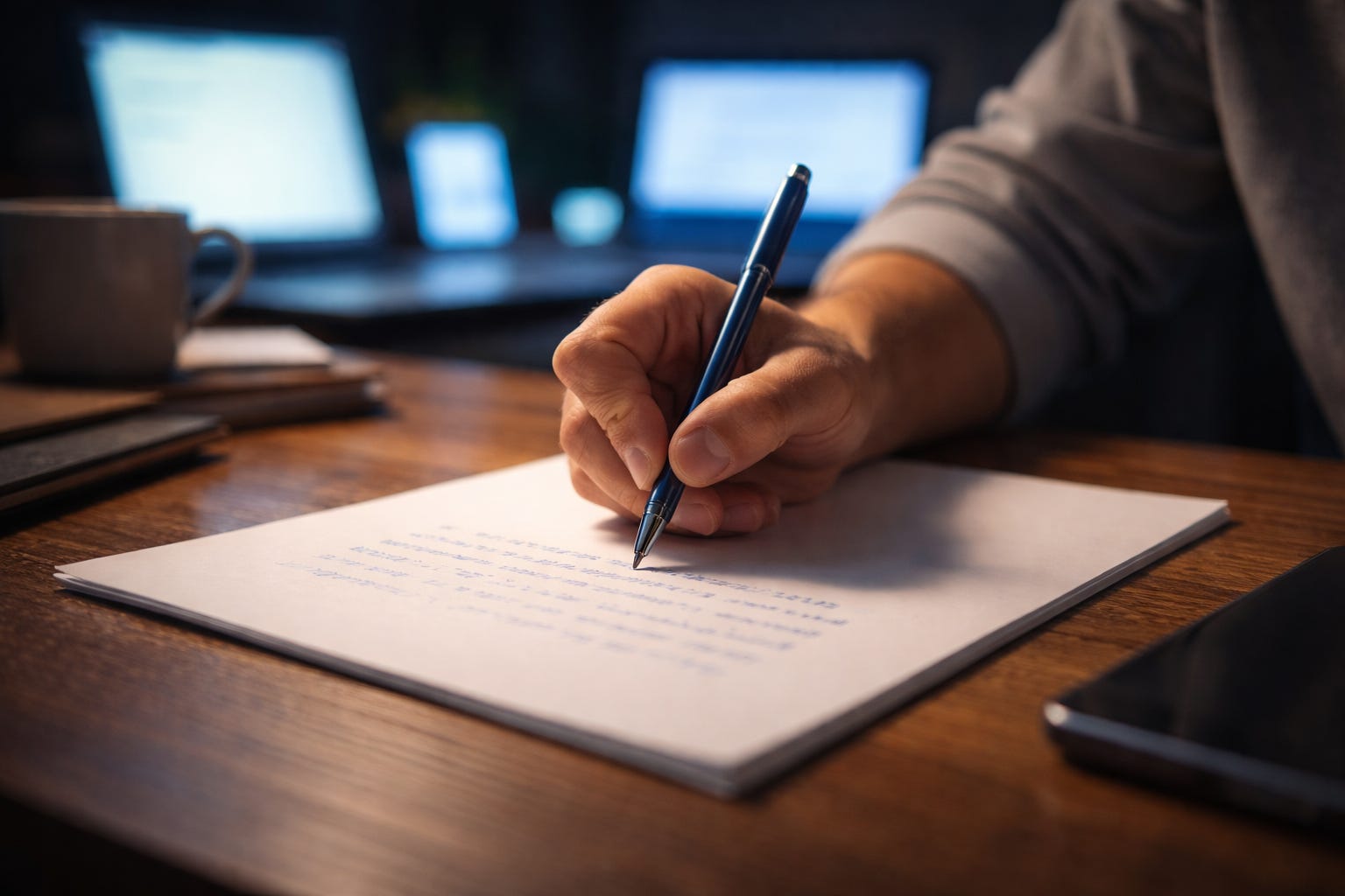 Why Writing on White Paper With Blue Ink Still Matters