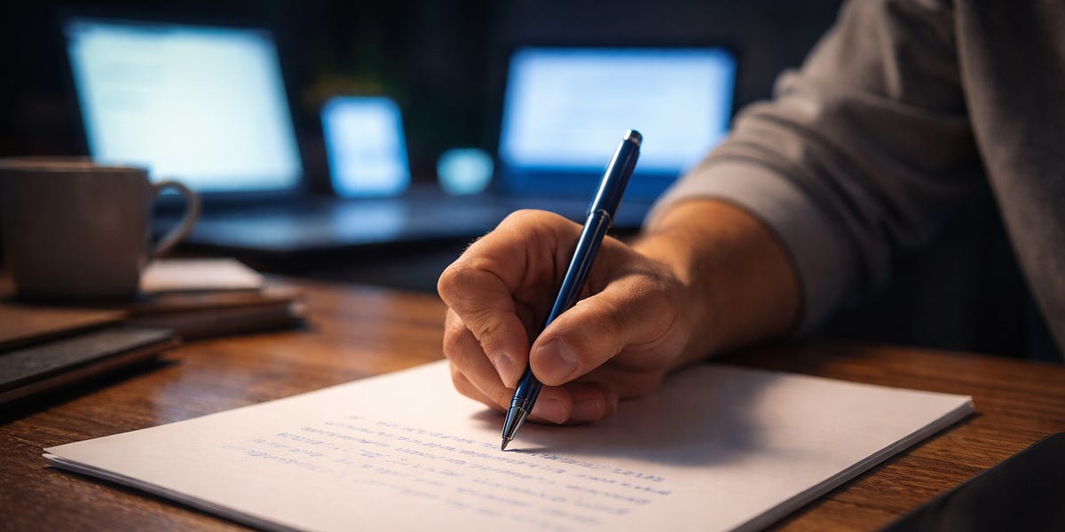 Why Writing on White Paper With Blue Ink Still Matters