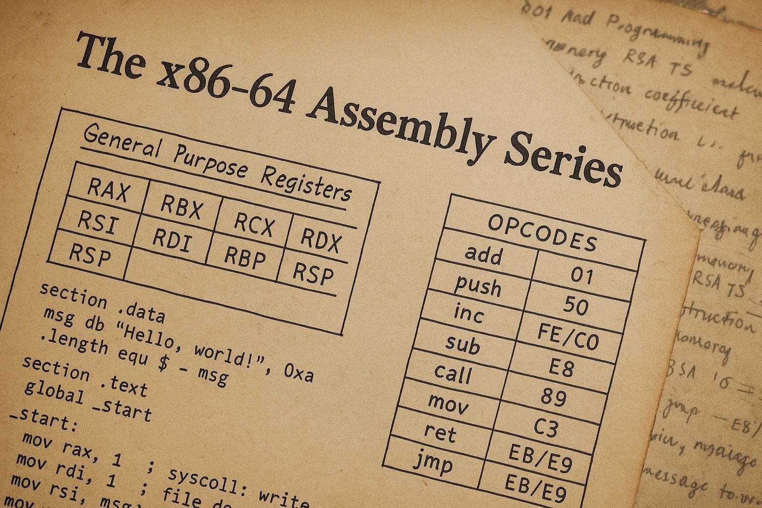 A Programmer’s Guide to x86-64 Assembly (Series Overview)