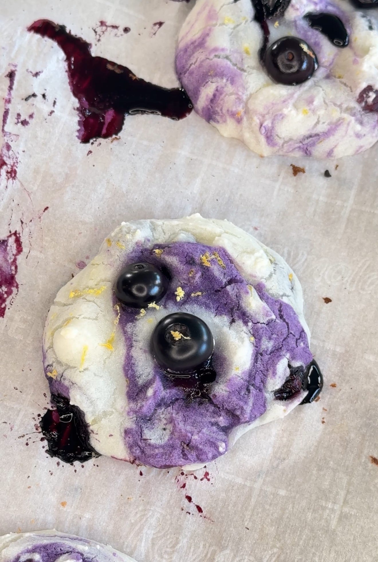 how to make lemon and blueberry mochi cookies with water