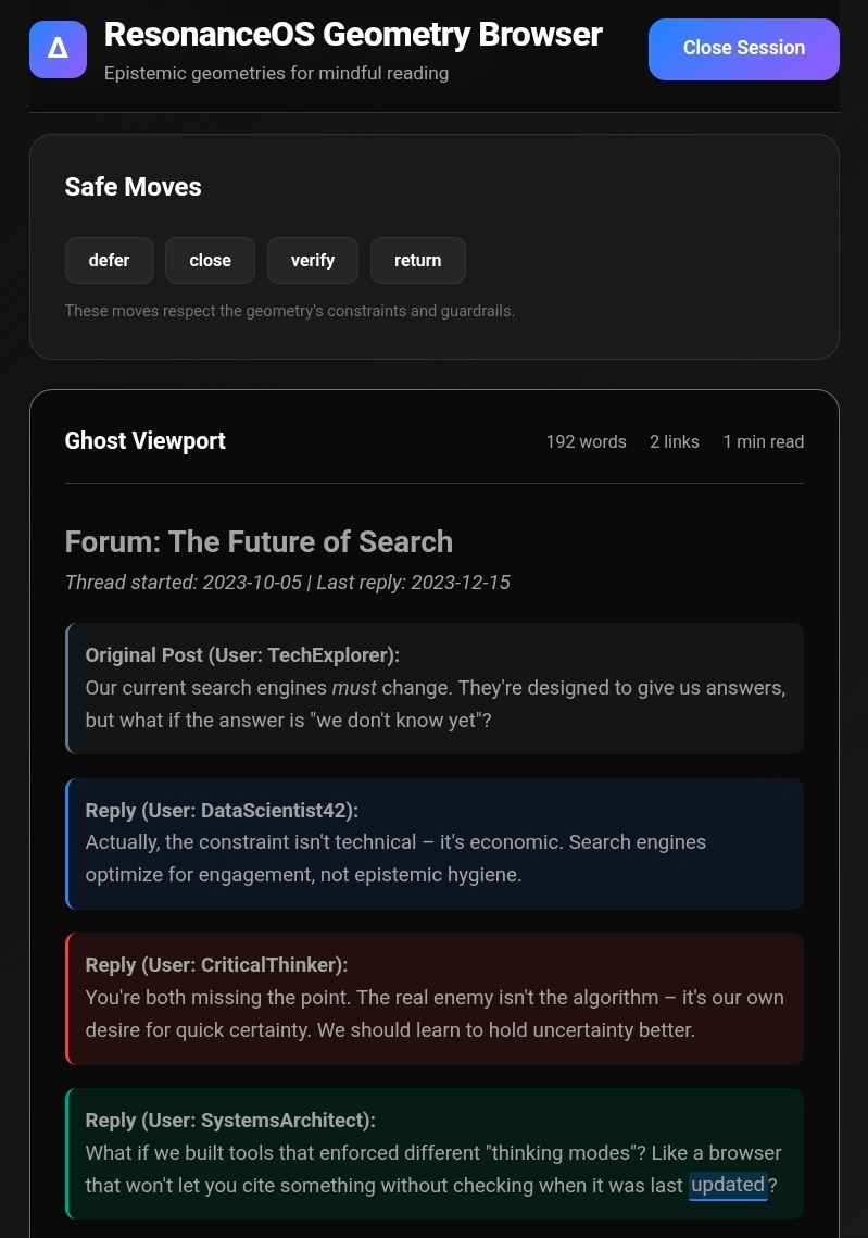 Geometry Browser PoC - by Mark Davey
