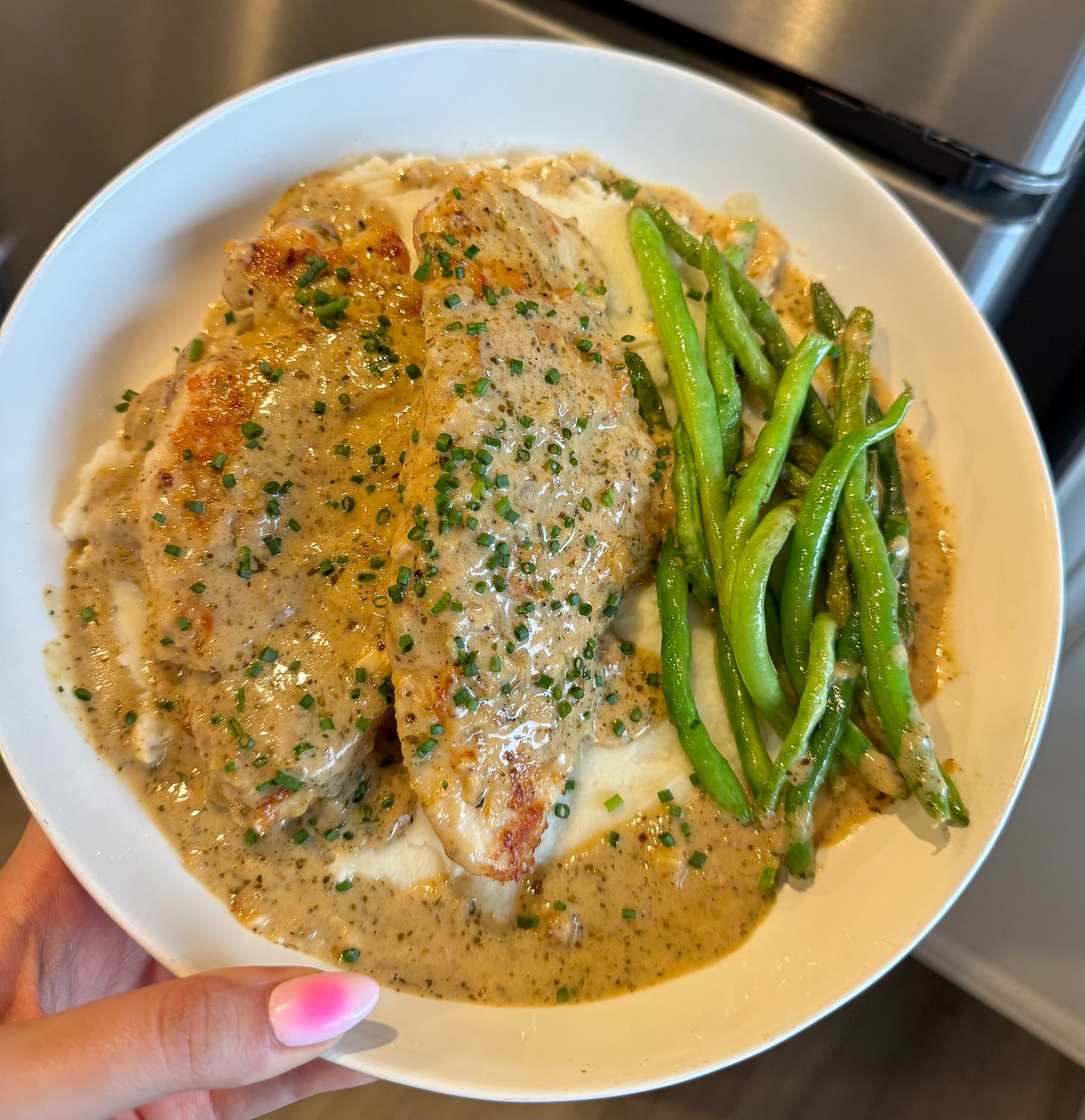 Creamy Garlic Parmesan Chicken - by The Nourished Kitchen
