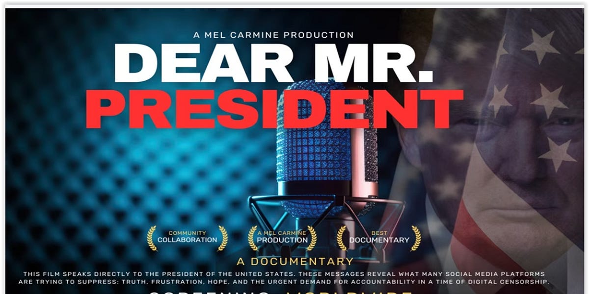 UPDATE for "Dear Mr. President": A Night with the Creators!