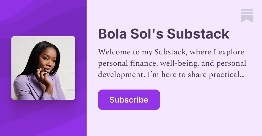 Bola Sol's Substack | Sol & Sense | Substack