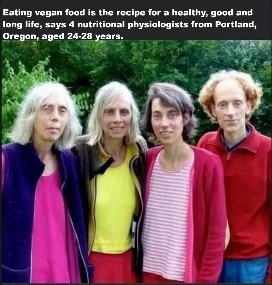 Go vegan | STRAIGHT LINE LOGIC