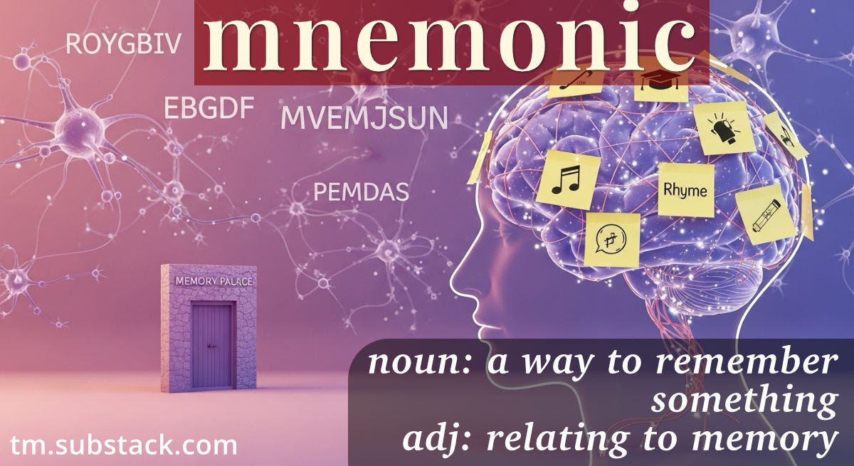 mnemonic device famous