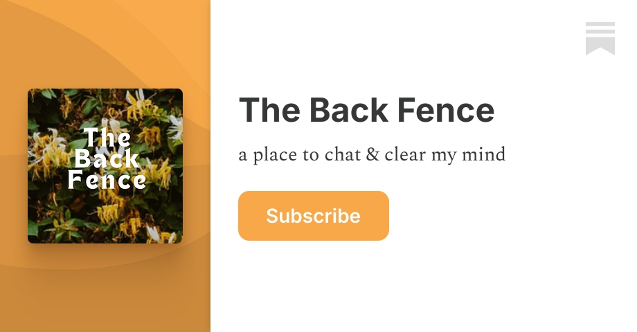 The Back Fence | Reannon | Substack