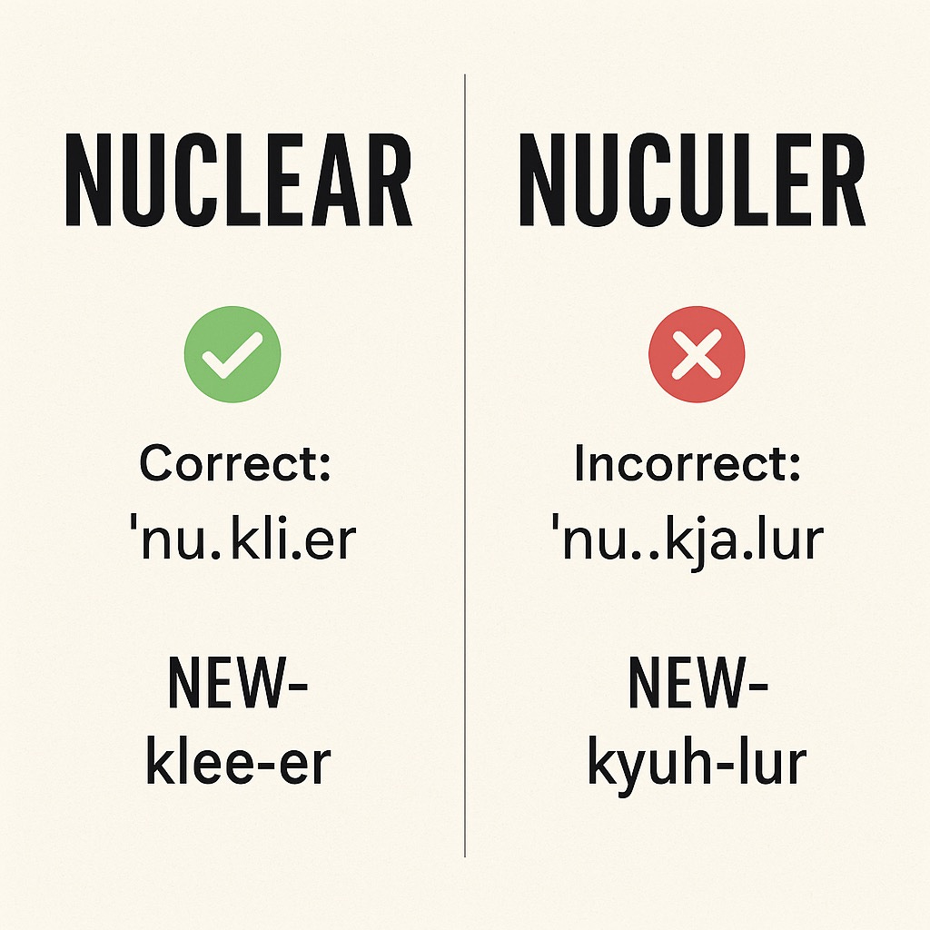 Say It Right: It’s Nuclear, Not Nucular - Joyce Strong