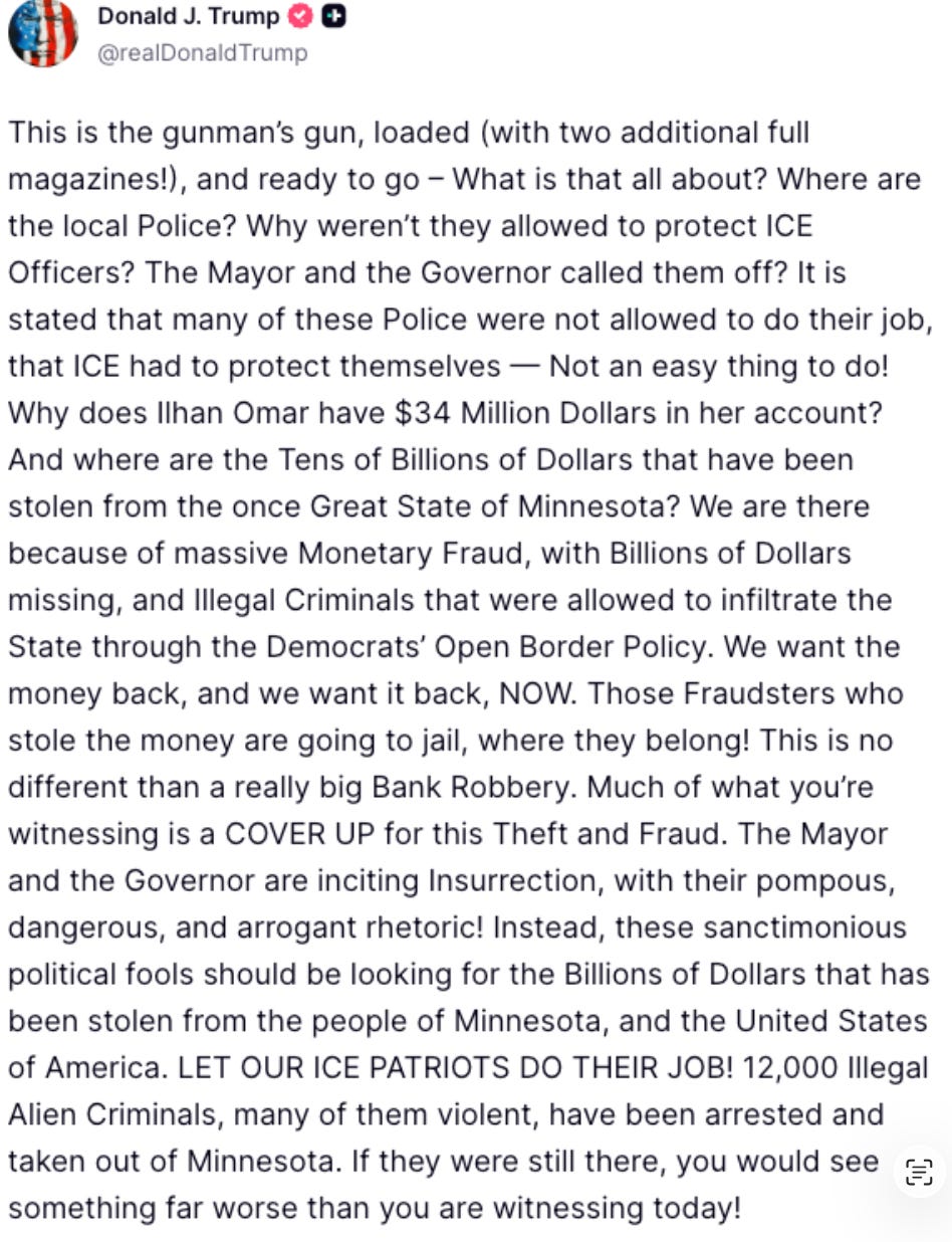 Major Minneapolis Shooting Update: Department of Homeland Security ...