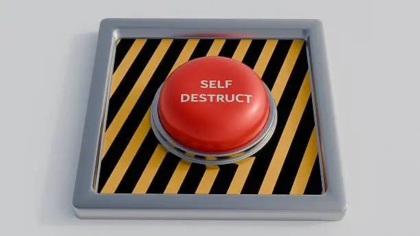 self destruct button deck