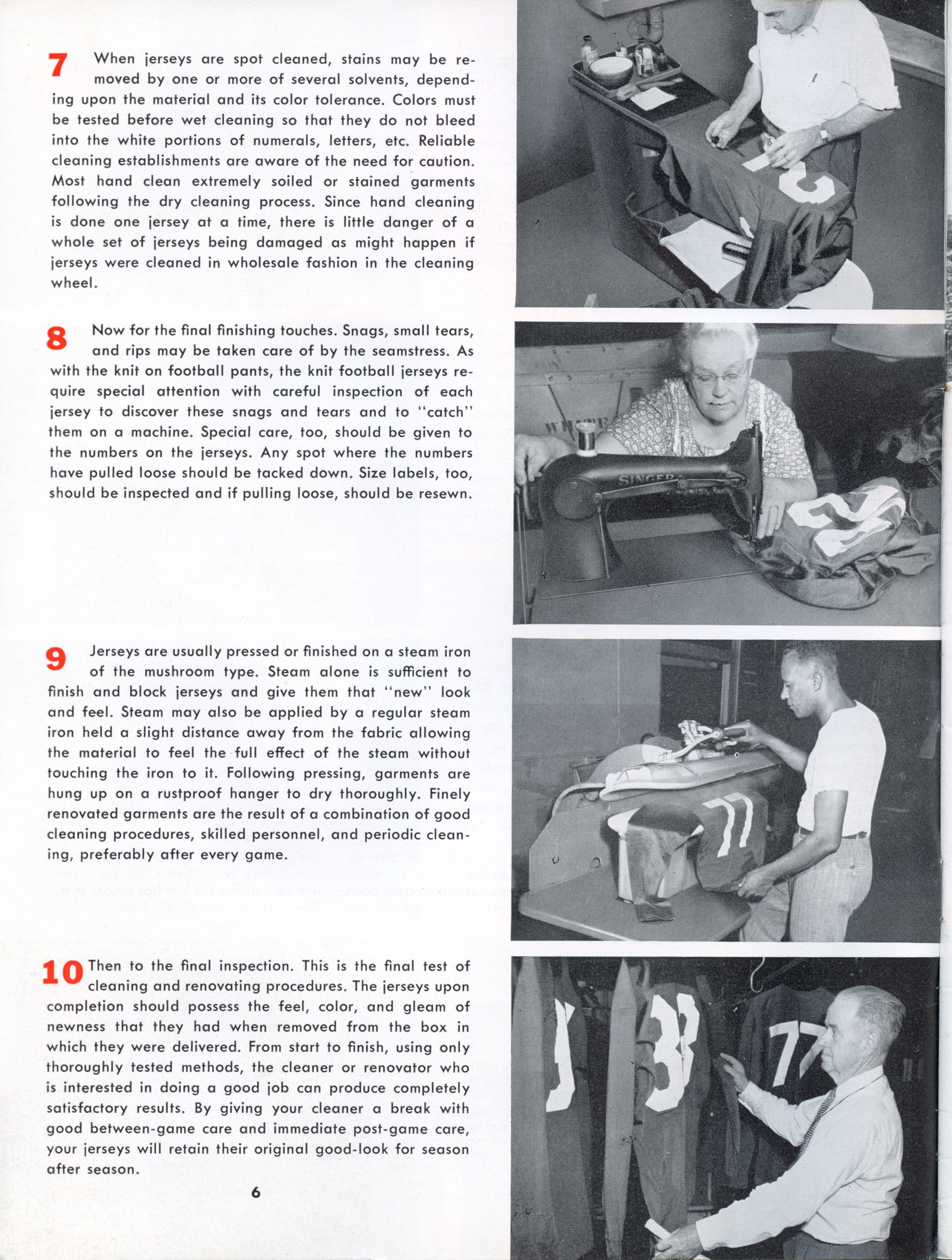 Today’s Tidbit... Best Practices in Mid-1950s Uniform Laundering