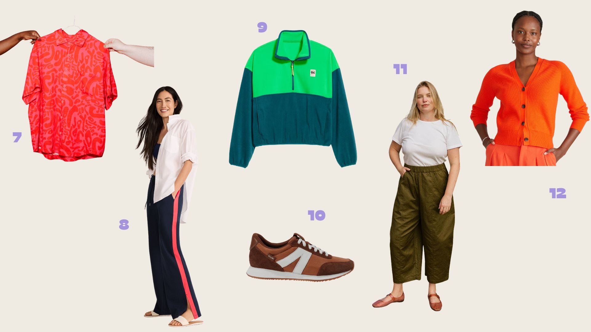 color blocking, track pants, and a couple of new-to-me size inclusive ...