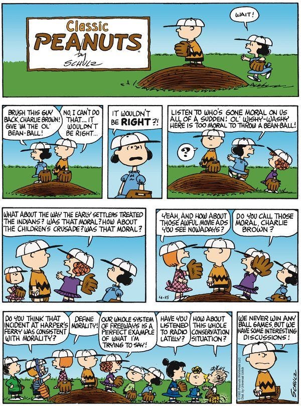 ‘Peanuts’: Suffering, baseball, and religion