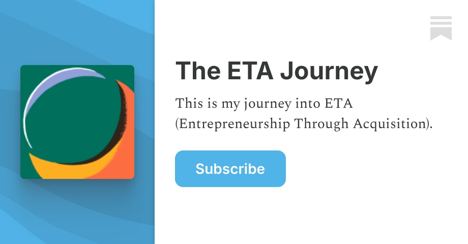 The ETA Journey | TheETAjourney | Substack