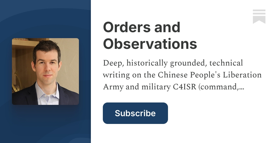 Orders and Observations | Mike Casey | Substack