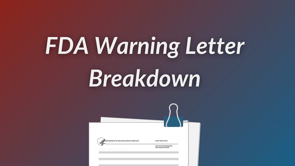 fda warning letters devices