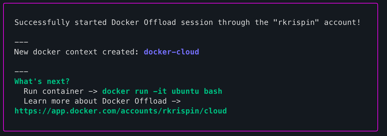 Introduction to Docker Offload - by Rami Krispin