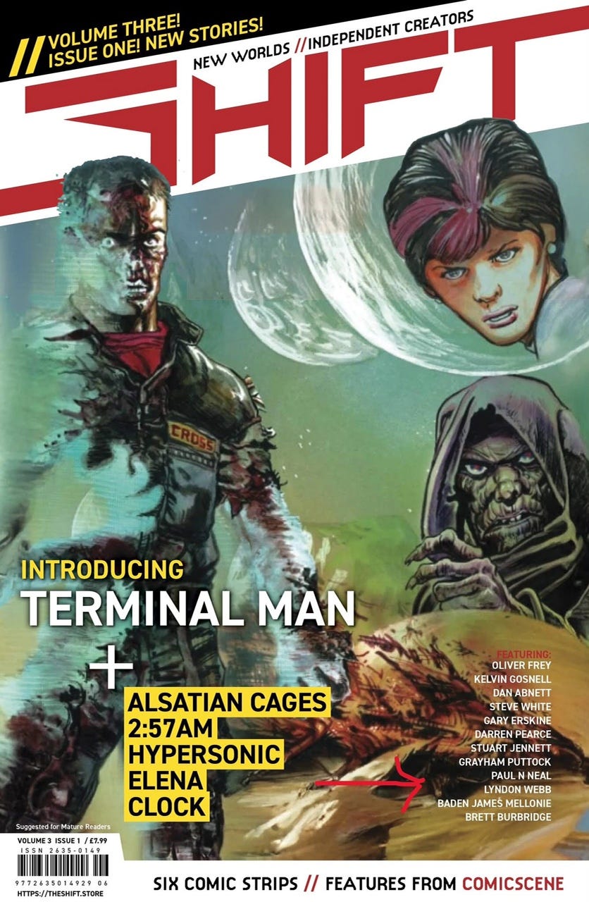 Time Bomb, Shift, Rebellion, Commando and kickstarter comics