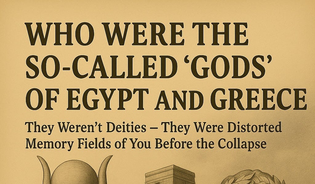Who Were the So-Called “Gods” of Egypt and Greece?