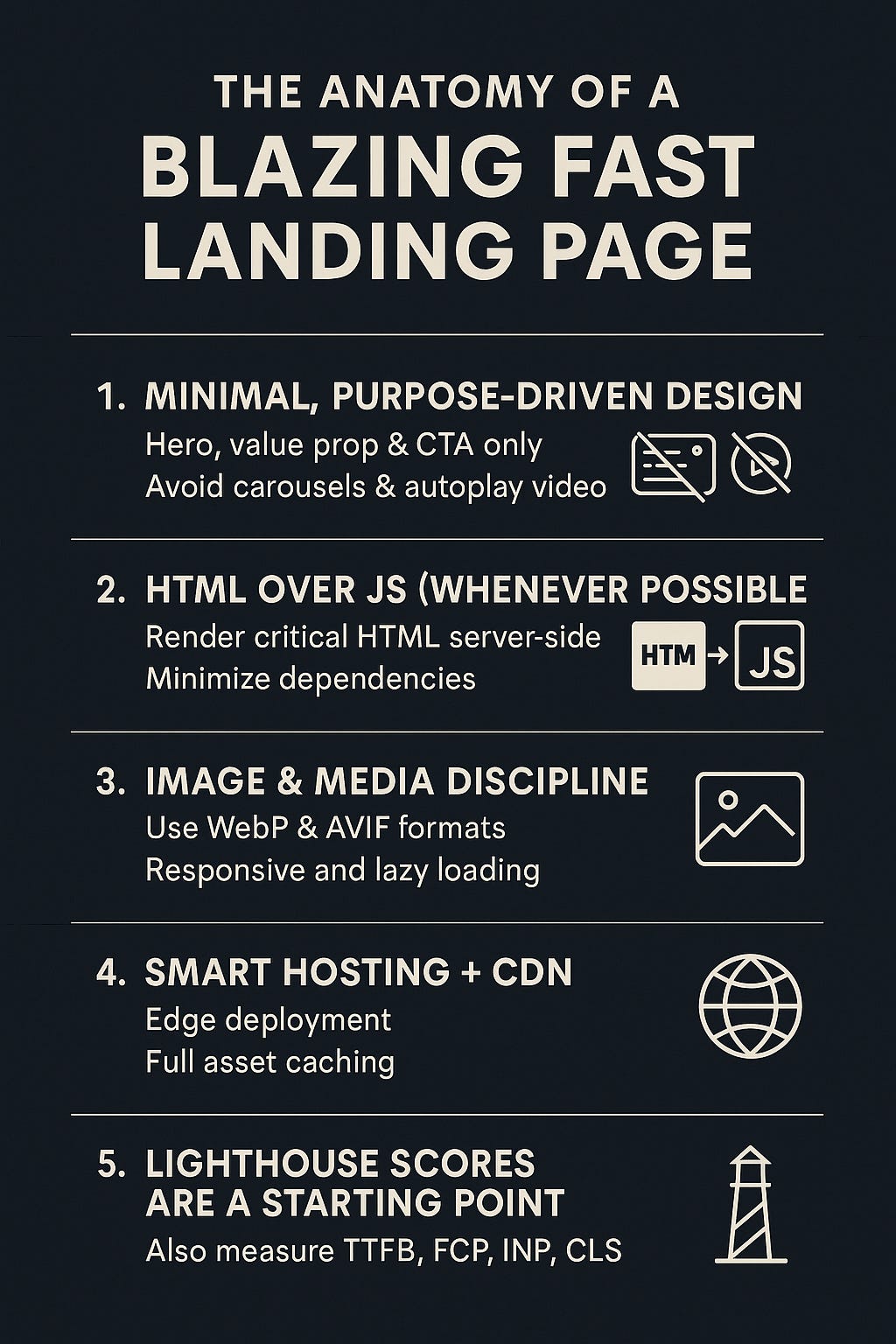 ⚡ The Anatomy of a Blazing Fast Landing Page - by EVO NET