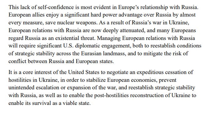 The New US National Security Strategy