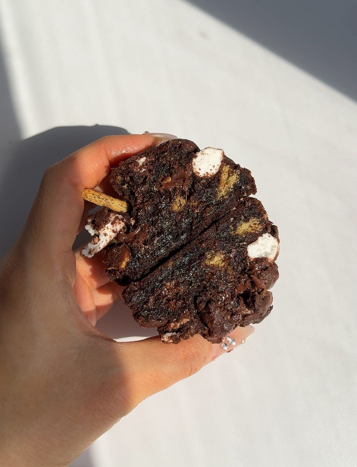 double chocolate smores cookie - by michelle kim - daldal