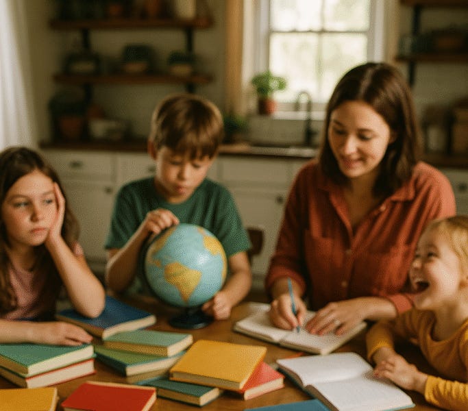 How to Plan a Homeschool Year for a Big Family Without Burnout 📚