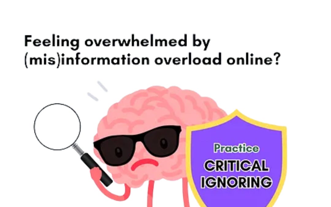 The Overlooked Skill We All Need Online: Critical Ignoring