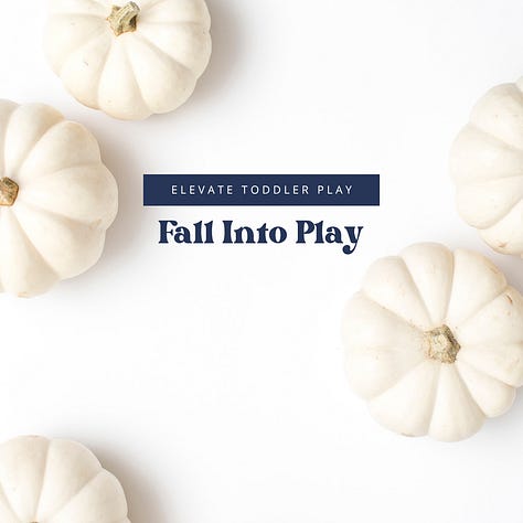 The Monthly Playdate | October - Elevate Toddler Play