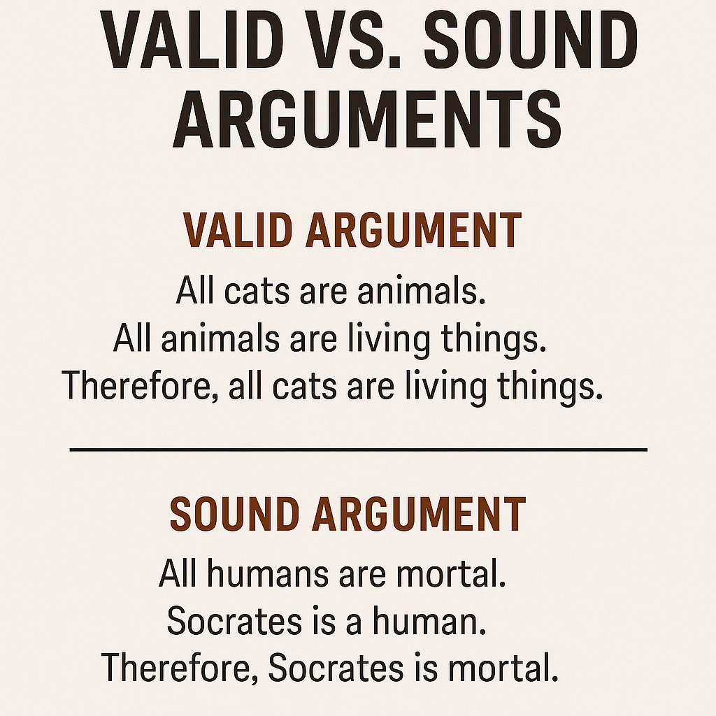 Understanding the Difference Between Valid and Sound Arguments