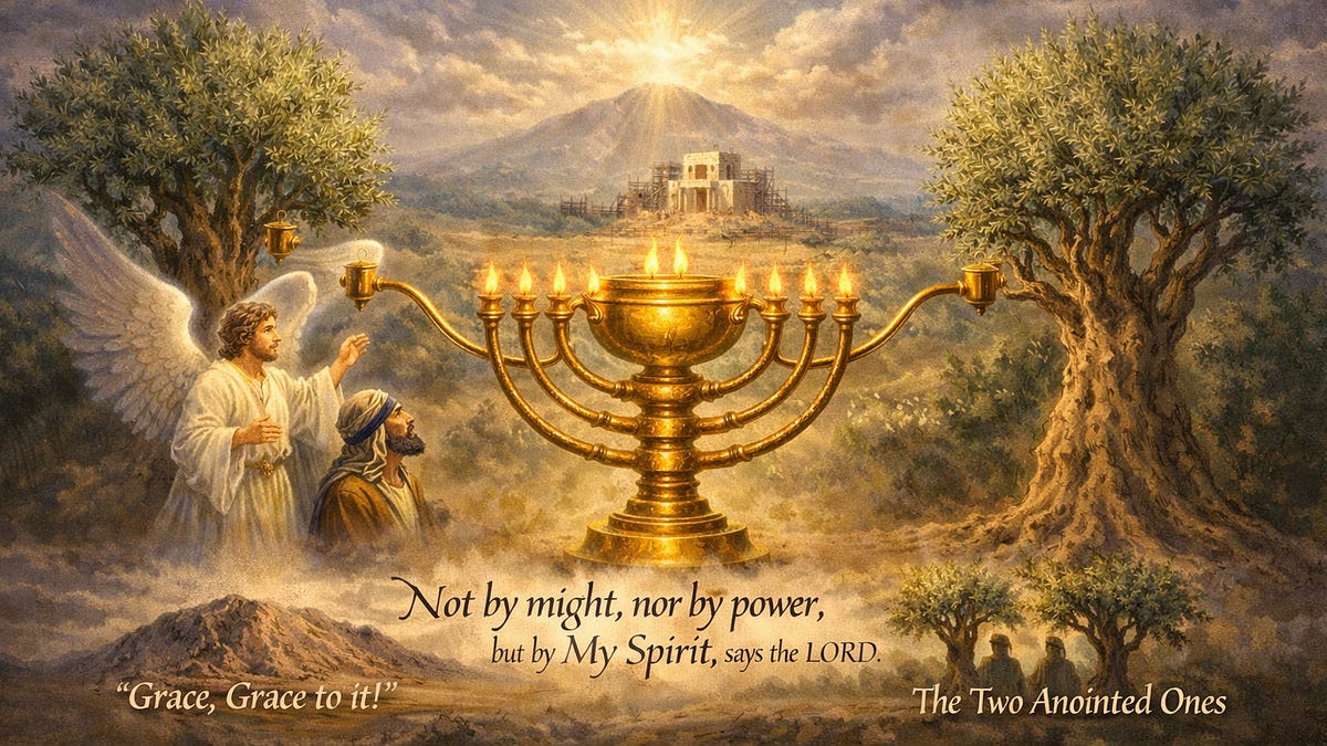 The Vision of a Golden Lampstand and Two Olive Trees