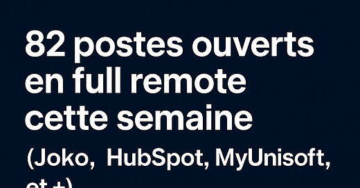 RemoteFR | Xavier Coiffard | Substack