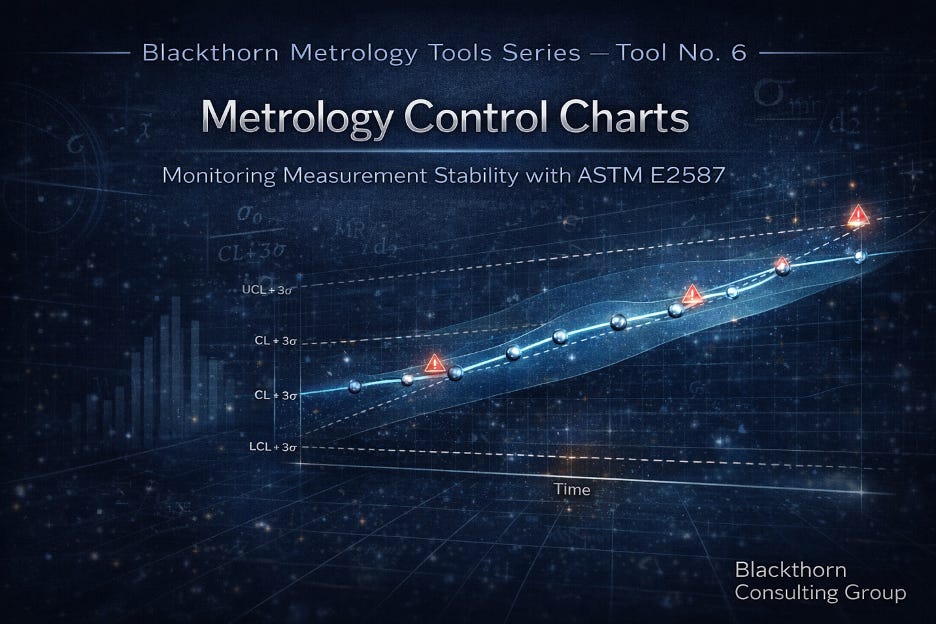 Metrology Control Charts: Monitoring Measurement Stability with ASTM E2587