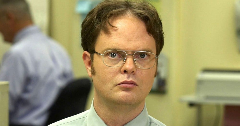 Dwight From 'The Office' Has A Very Michael Scott Take To Share With Us All