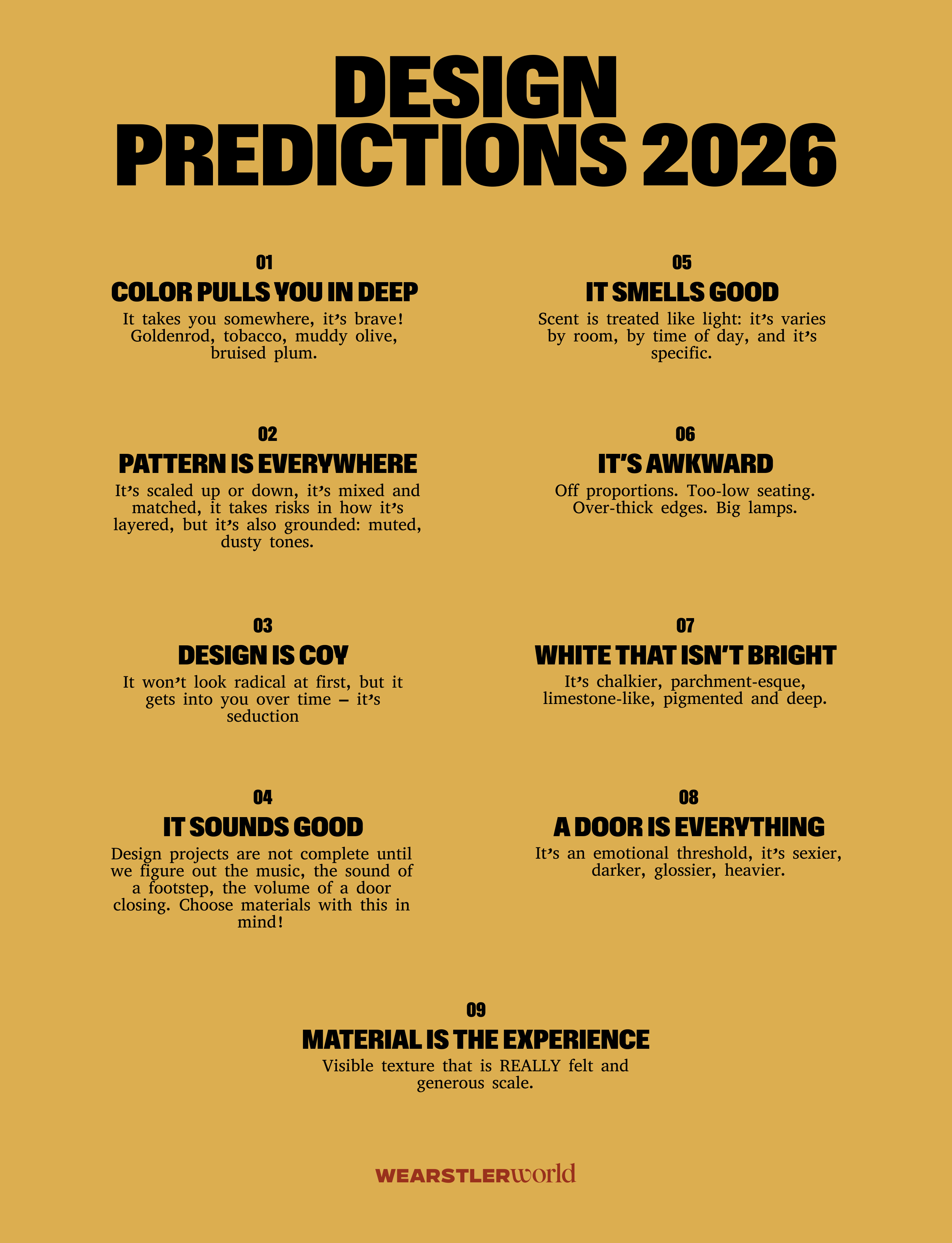 My design predictions for 2026 - by Kelly Wearstler